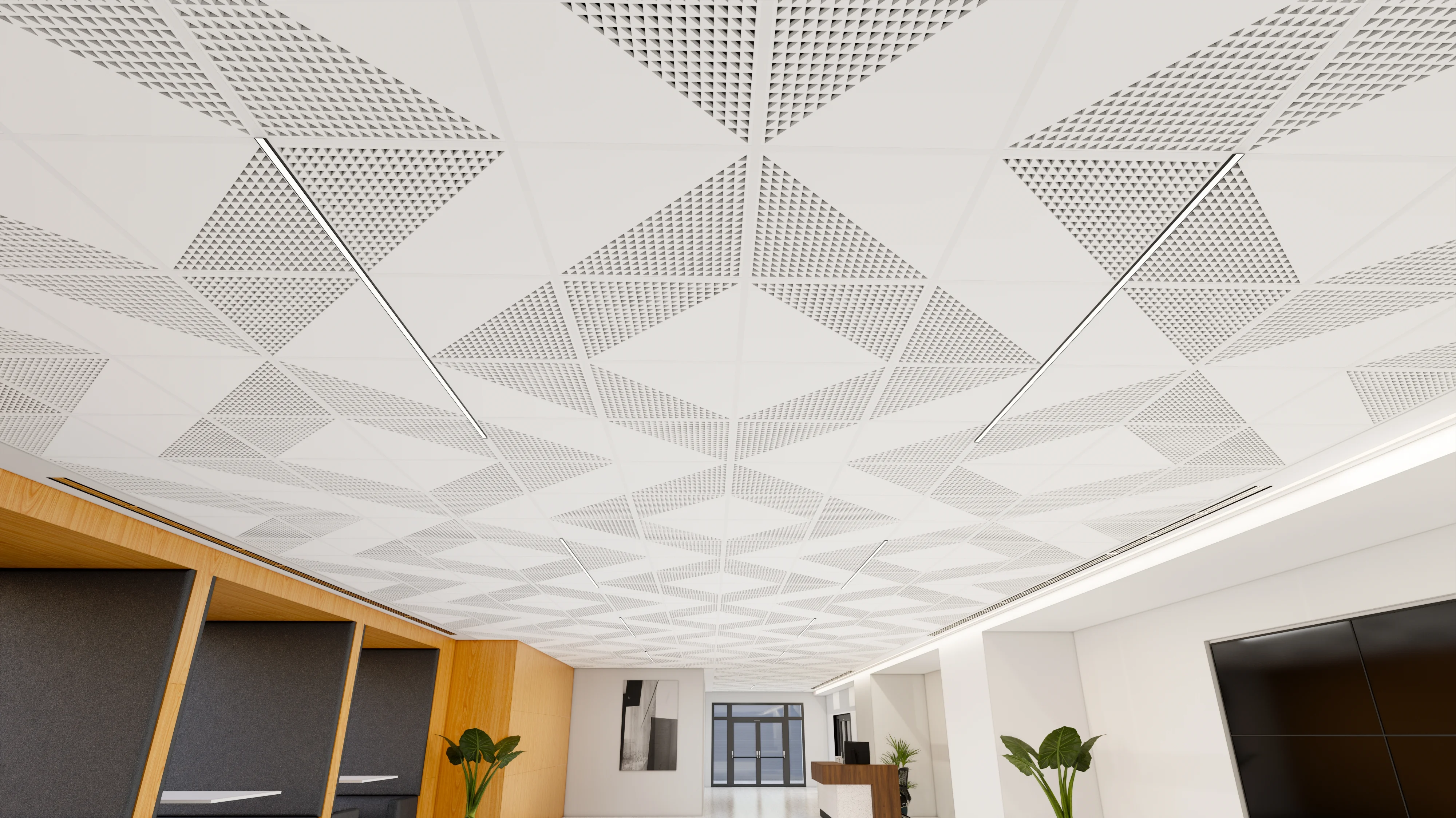 IOCL Office - Designer Ceiling Tiles & False Ceilings for Offices ...